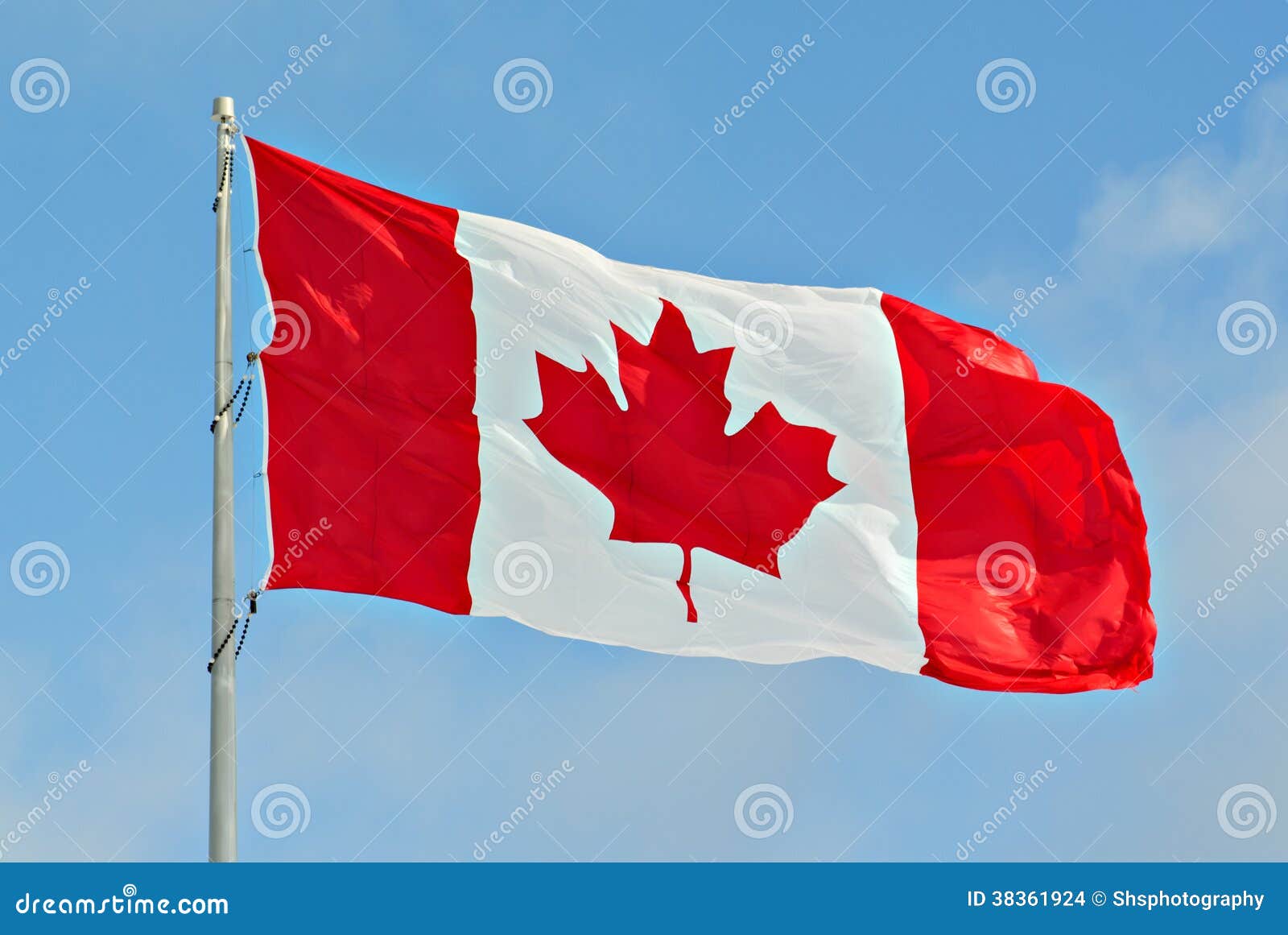 Canada Flag Flying