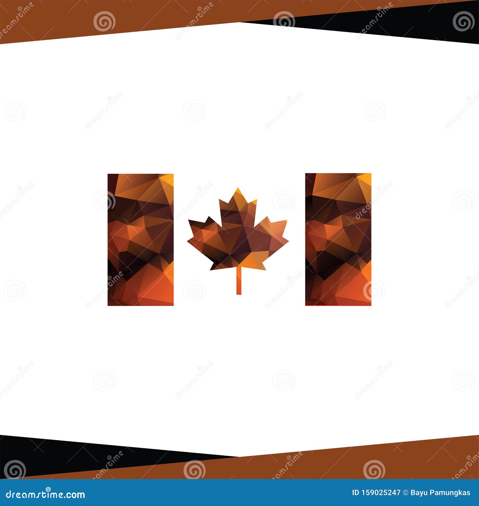 Canada Flag Logo Icon stock vector. Illustration of colours - 159025247
