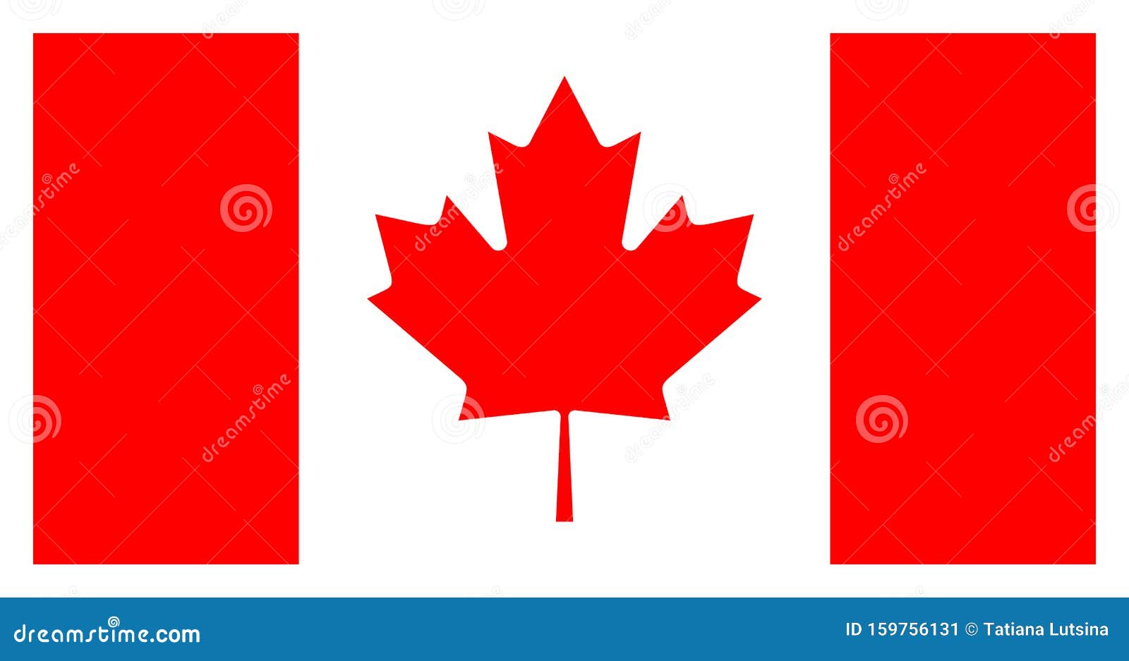 Canada Flag, Official Colors and Proportion Correctly. Stock ...