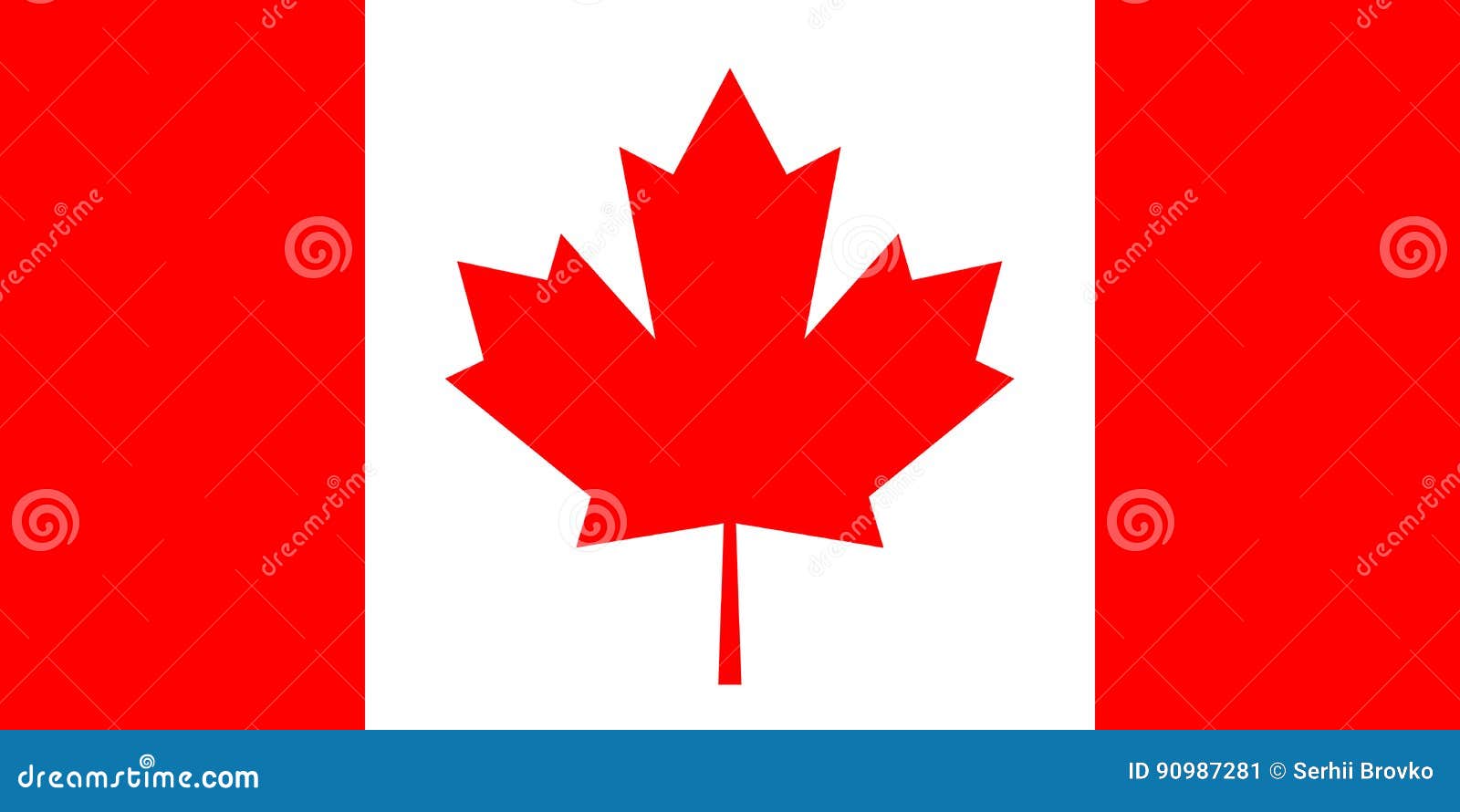 Canada Flag, Official Colors and Proportion Correctly. Stock Vector ...