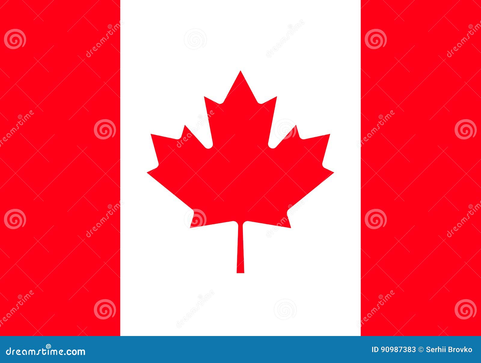 Canada Flag, Official Colors and Proportion Correctly. High Detailed ...