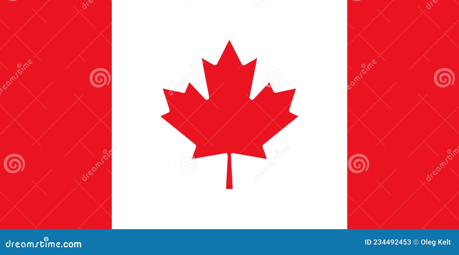 Canada Flag - Original Colors and Proportions. Vector Illustration EPS ...