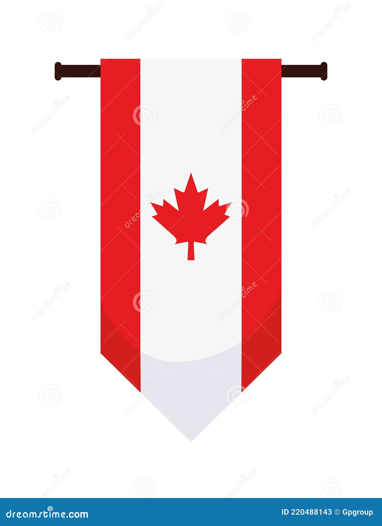 Canada flag representation stock vector. Illustration of independence ...