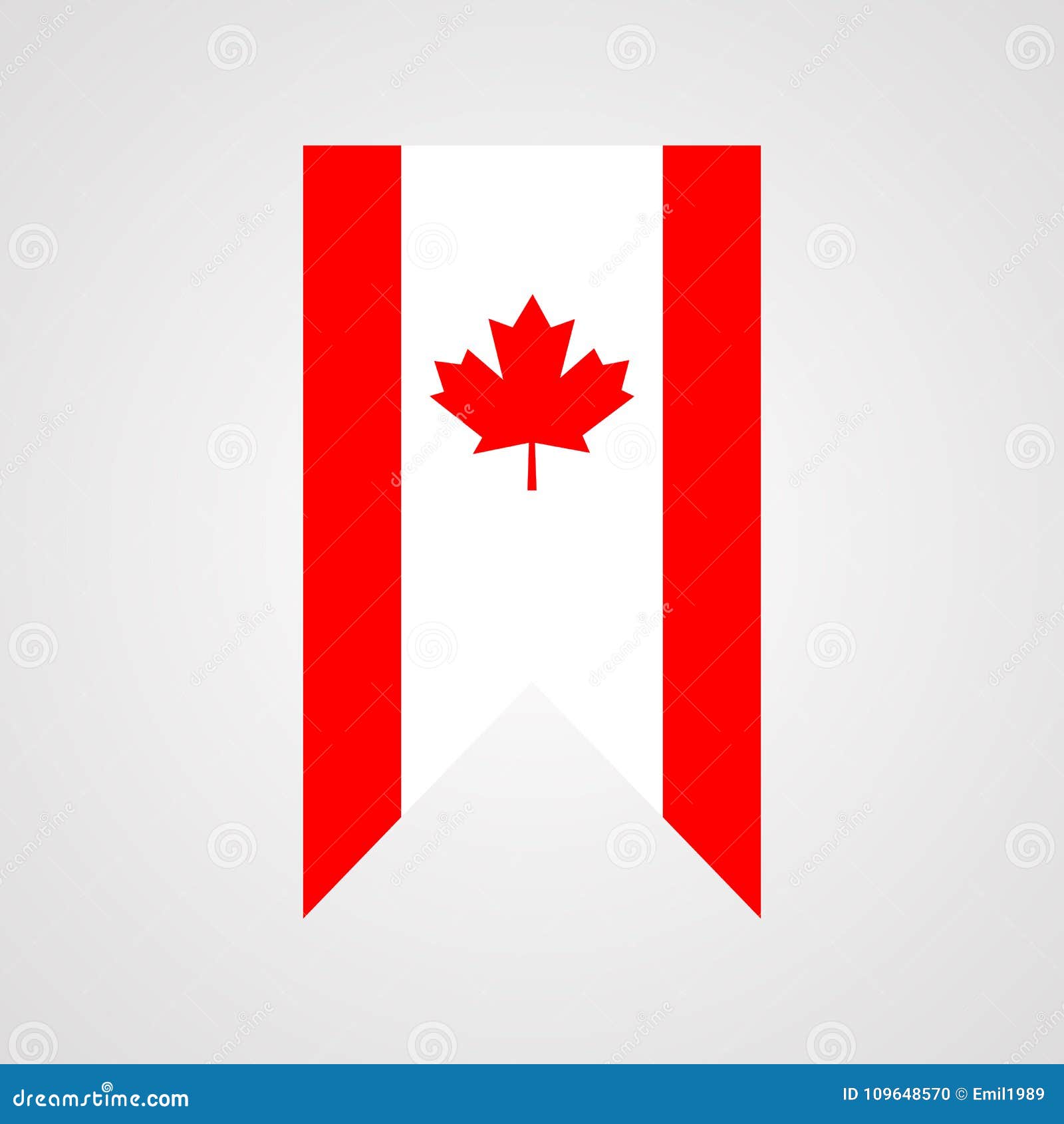Canada flag sign stock illustration. Illustration of america - 109648570