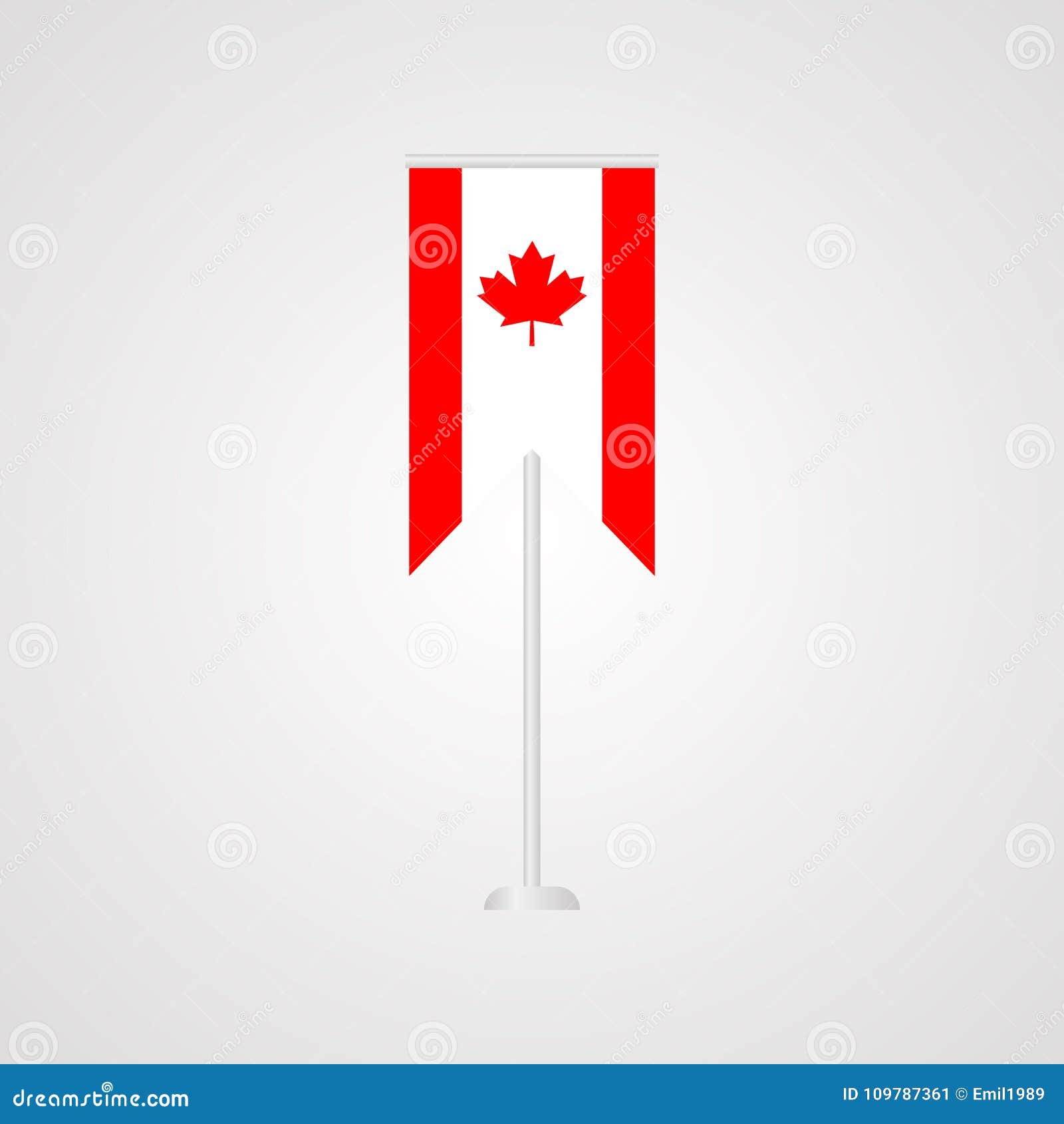 Canada flag sign stock illustration. Illustration of maple - 109787361