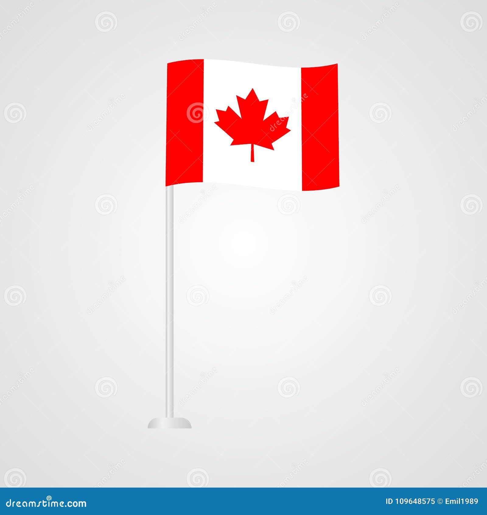 Canada flag sign stock illustration. Illustration of collection - 109648575