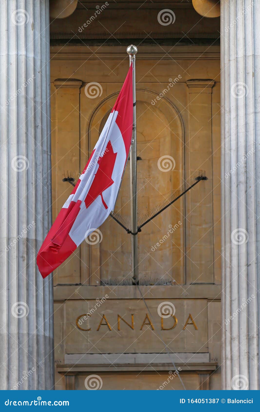 Canada Flag Sign stock image. Image of sign, leaf, national - 164051387
