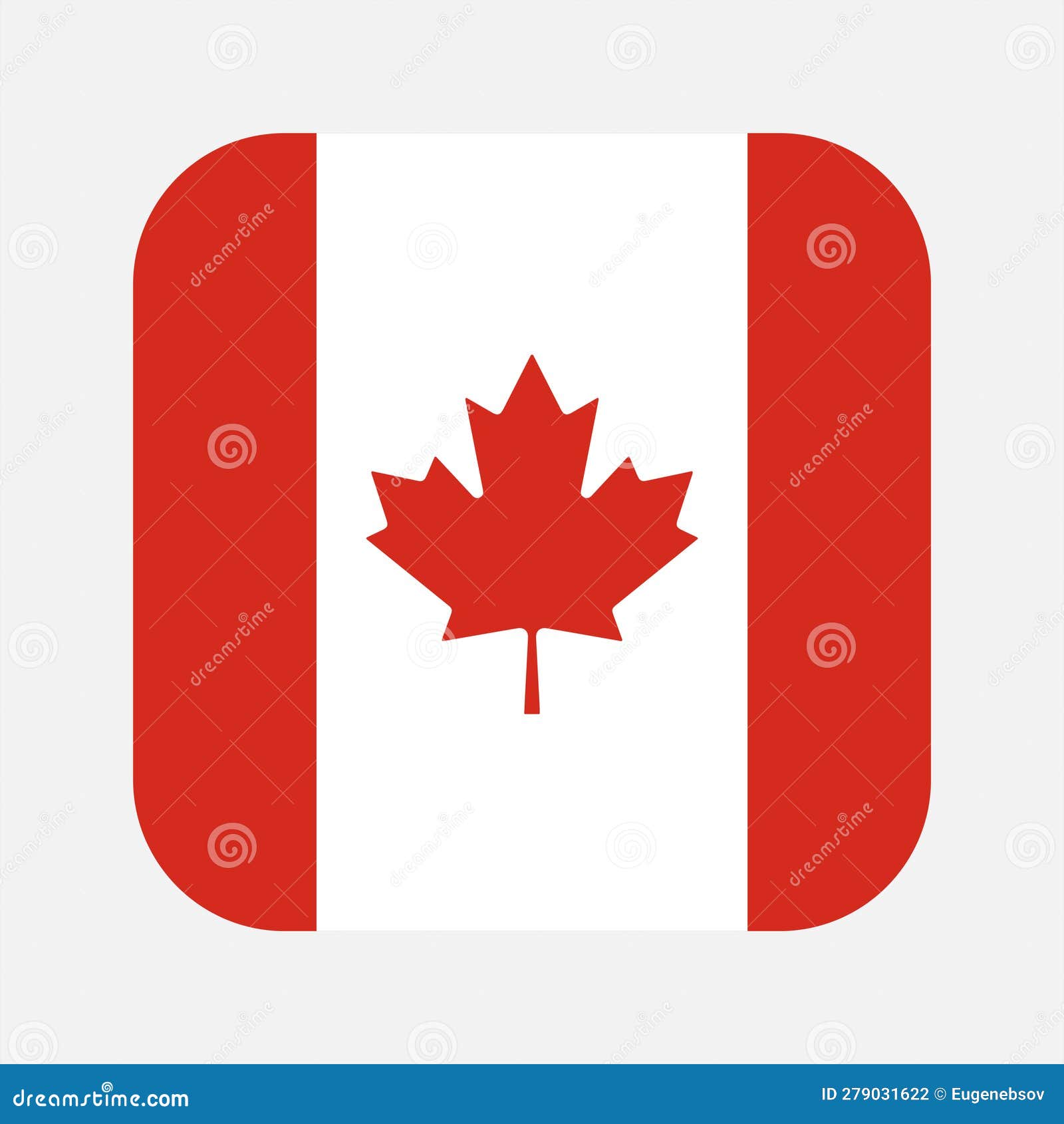 Canada Flag Simple Illustration for Independence Day or Election Stock ...