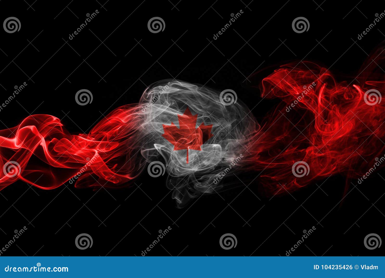 Canada flag smoke stock photo. Image of creative, land - 104235426