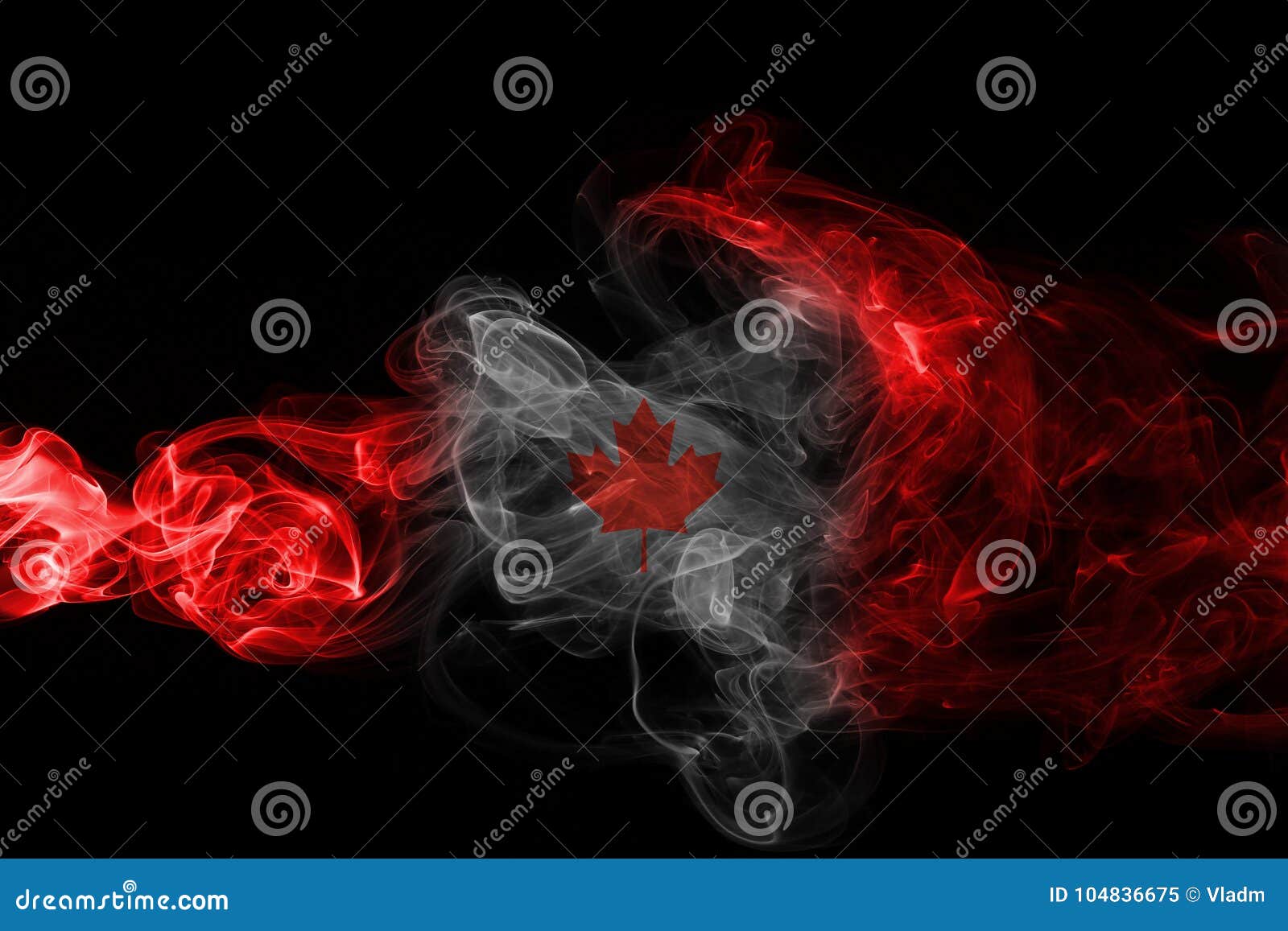 Canada flag smoke stock image. Image of original, mystical - 104836675