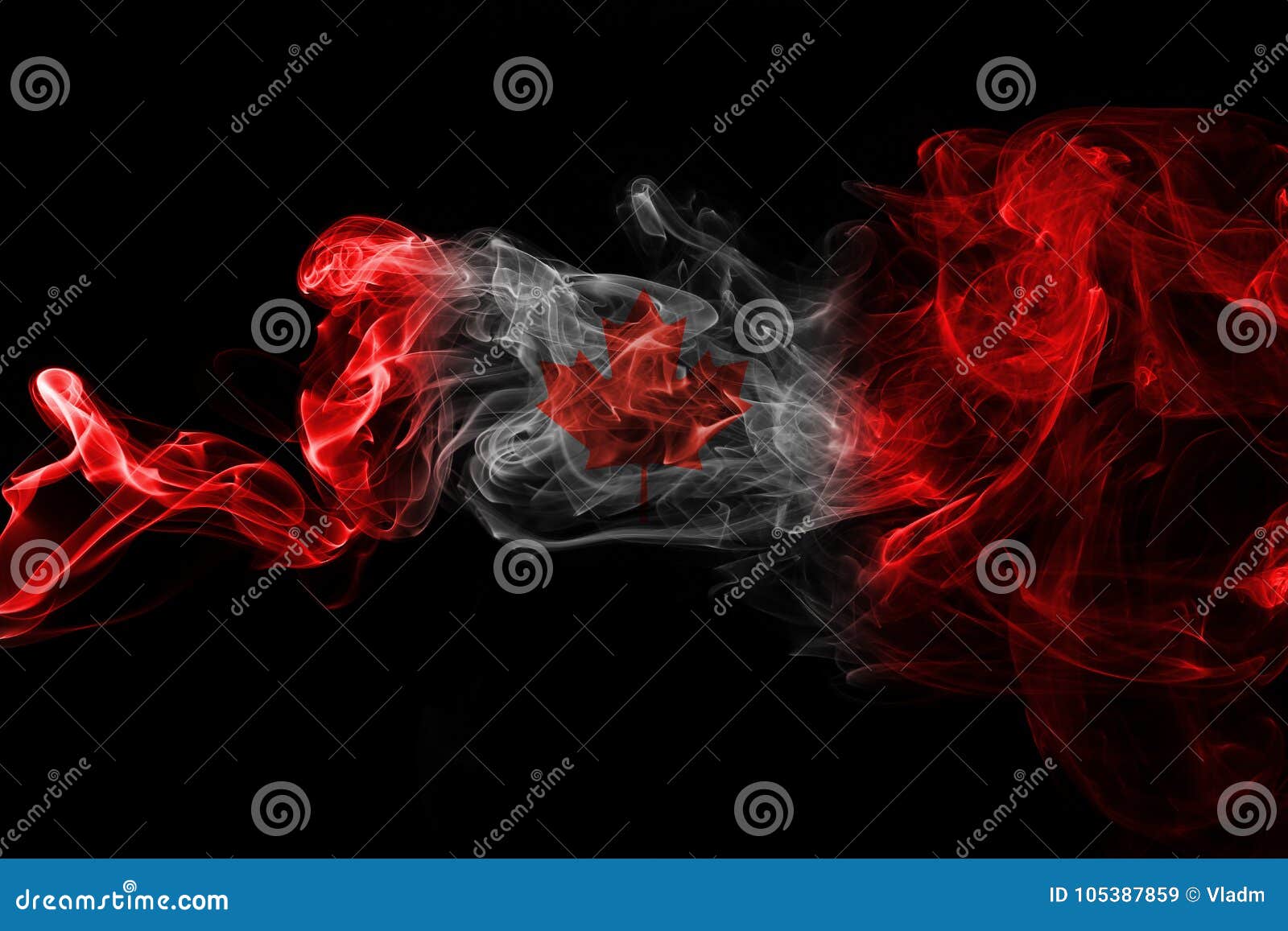 Canada flag smoke stock image. Image of mystic, national - 105387859