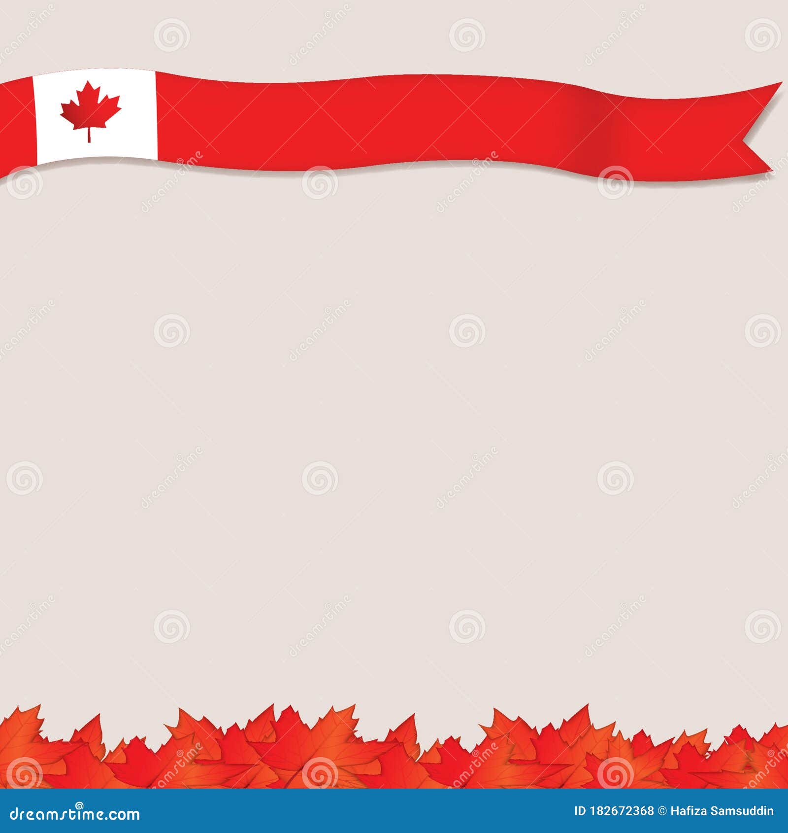 Canada Flag Template Design Stock Vector - Illustration of america ...