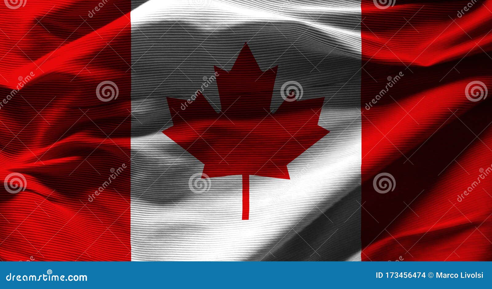 Canada Flag with Texture on Background Stock Illustration ...