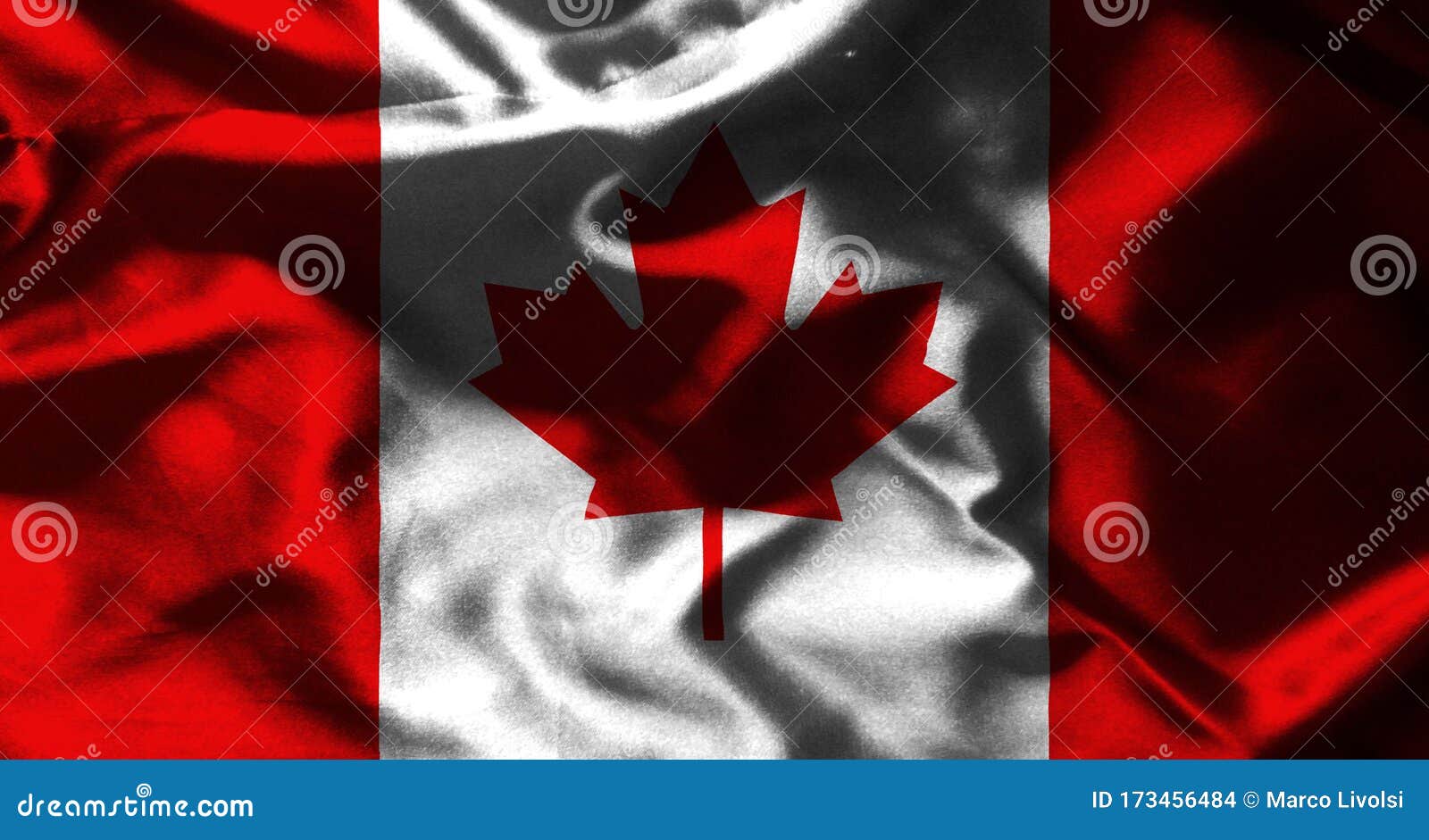 Canada Flag with Texture on Background Stock Illustration ...