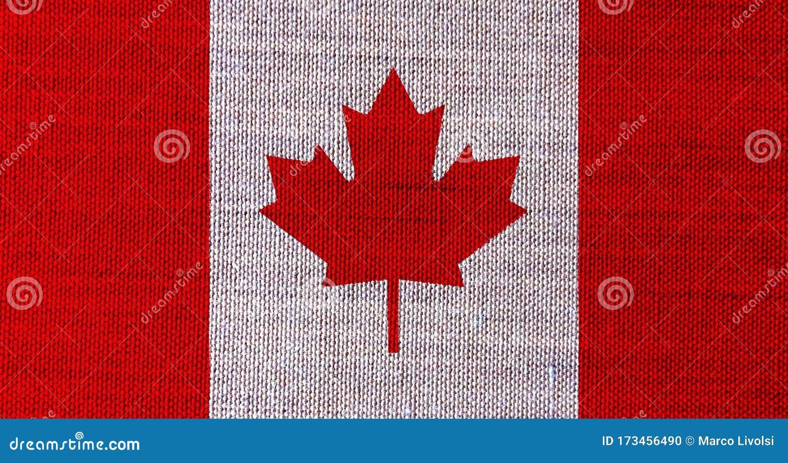 Canada Flag with Texture on Background Stock Illustration ...