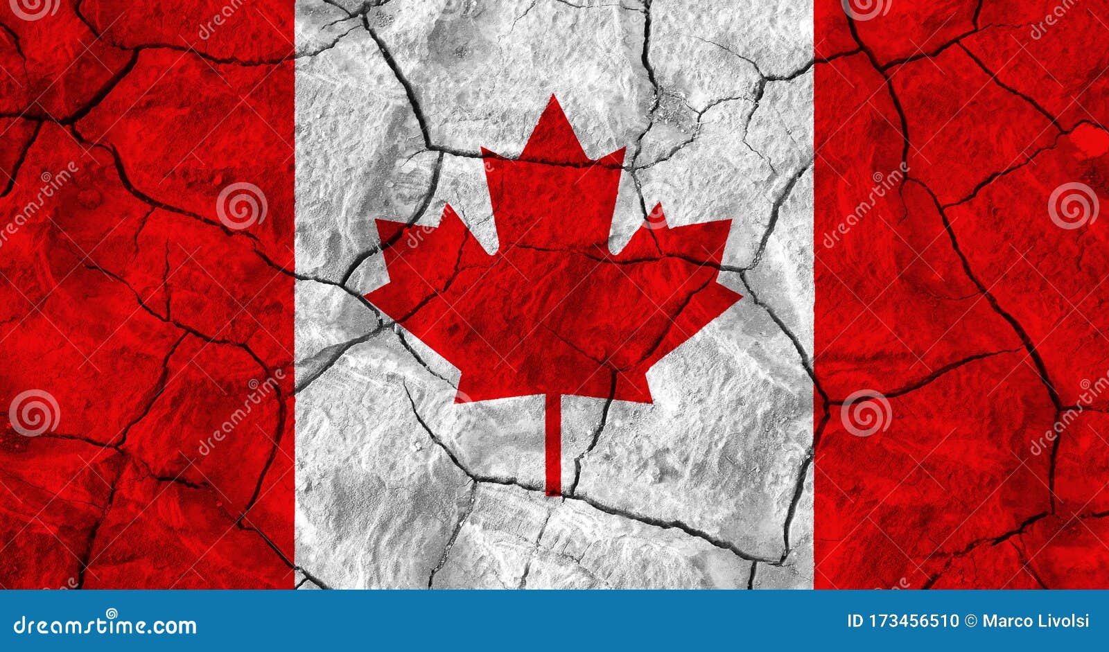 Canada Flag with Texture on Background Stock Illustration ...