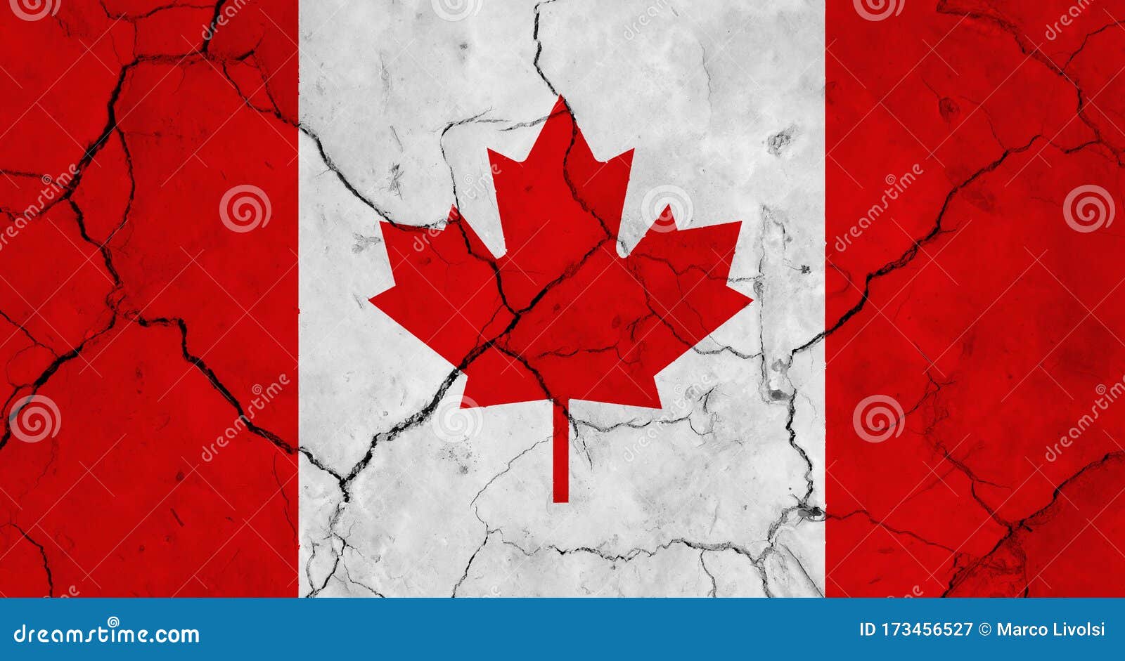 Canada Flag with Texture on Background Stock Illustration ...