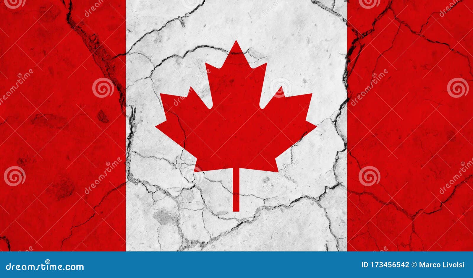 Canada Flag with Texture on Background Stock Illustration ...