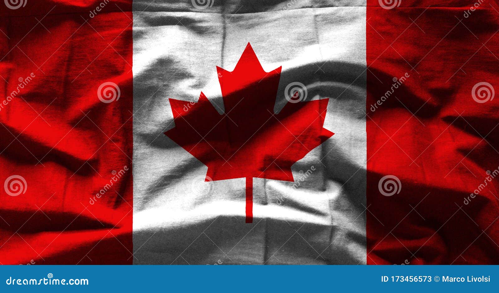 Canada Flag with Texture on Background Stock Illustration ...