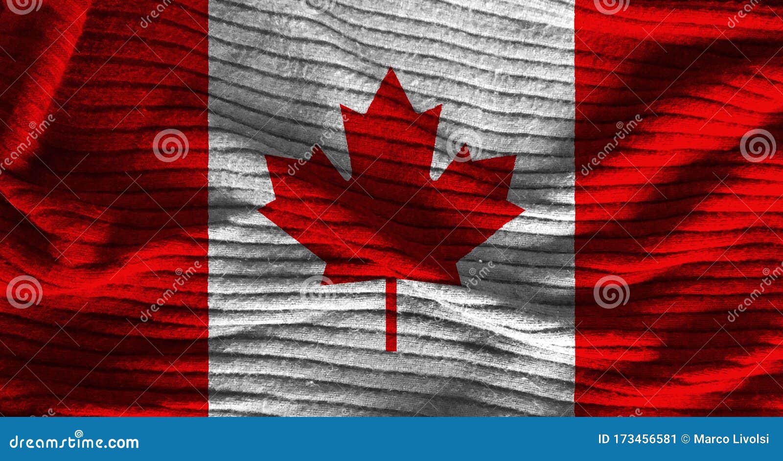 Canada Flag with Texture on Background Stock Illustration ...