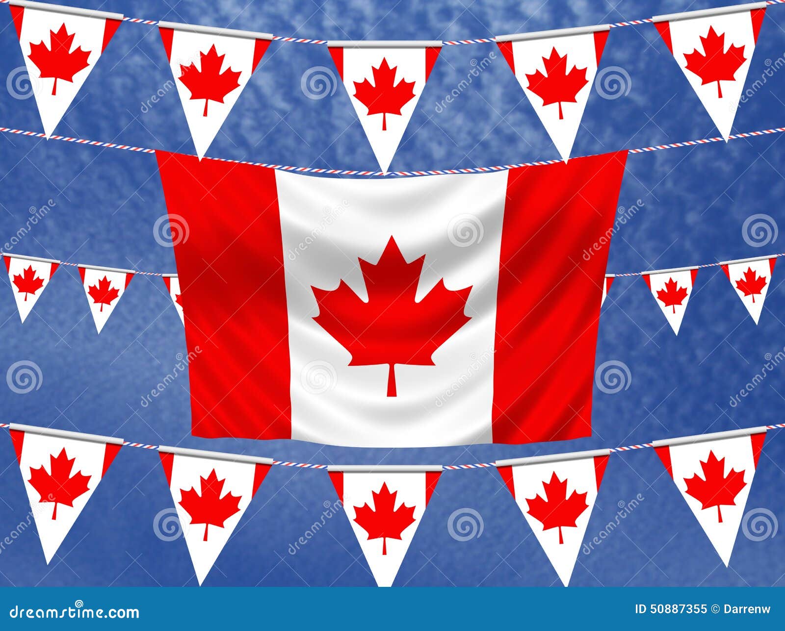 Canada Flags stock illustration. Illustration of backdrop - 50887355