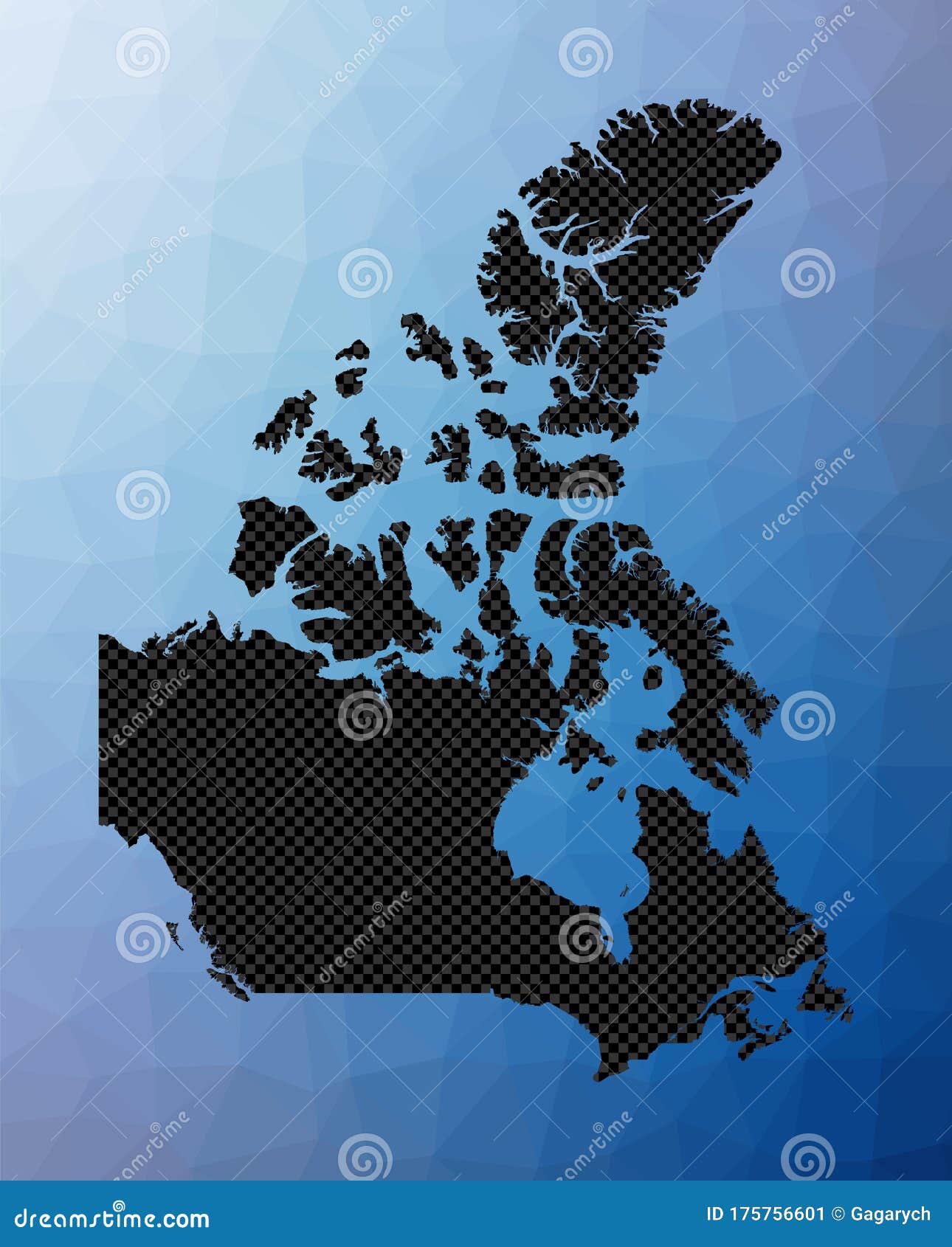 Canada geometric map. stock vector. Illustration of border - 175756601