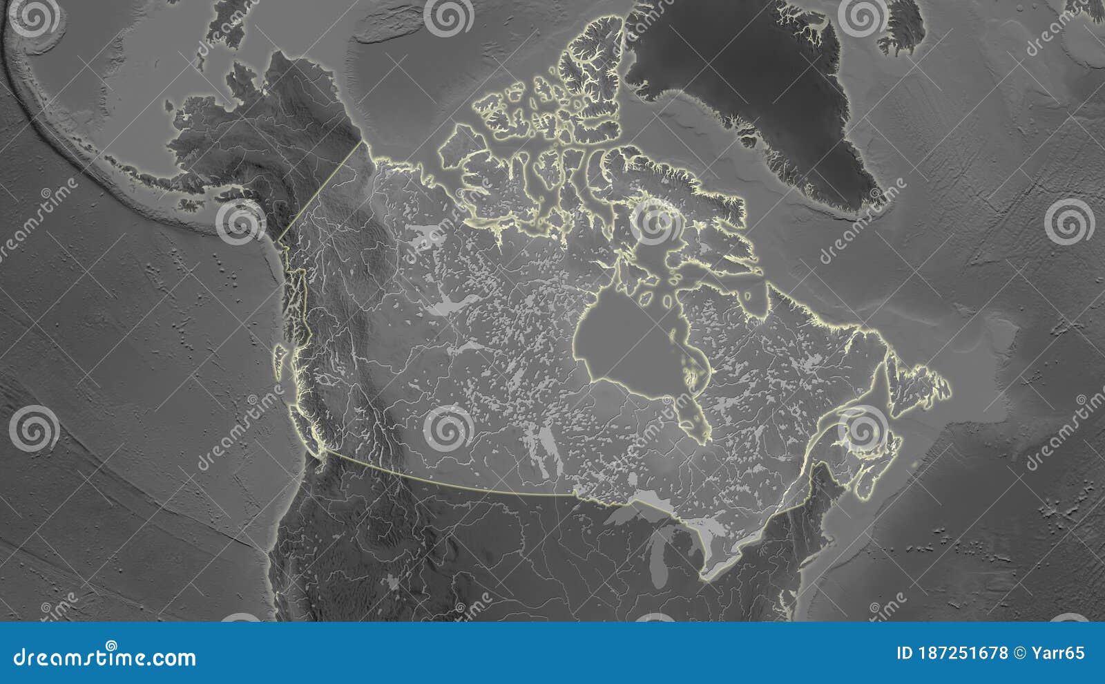 Canada - Grayscale. Composition Stock Illustration - Illustration of ...