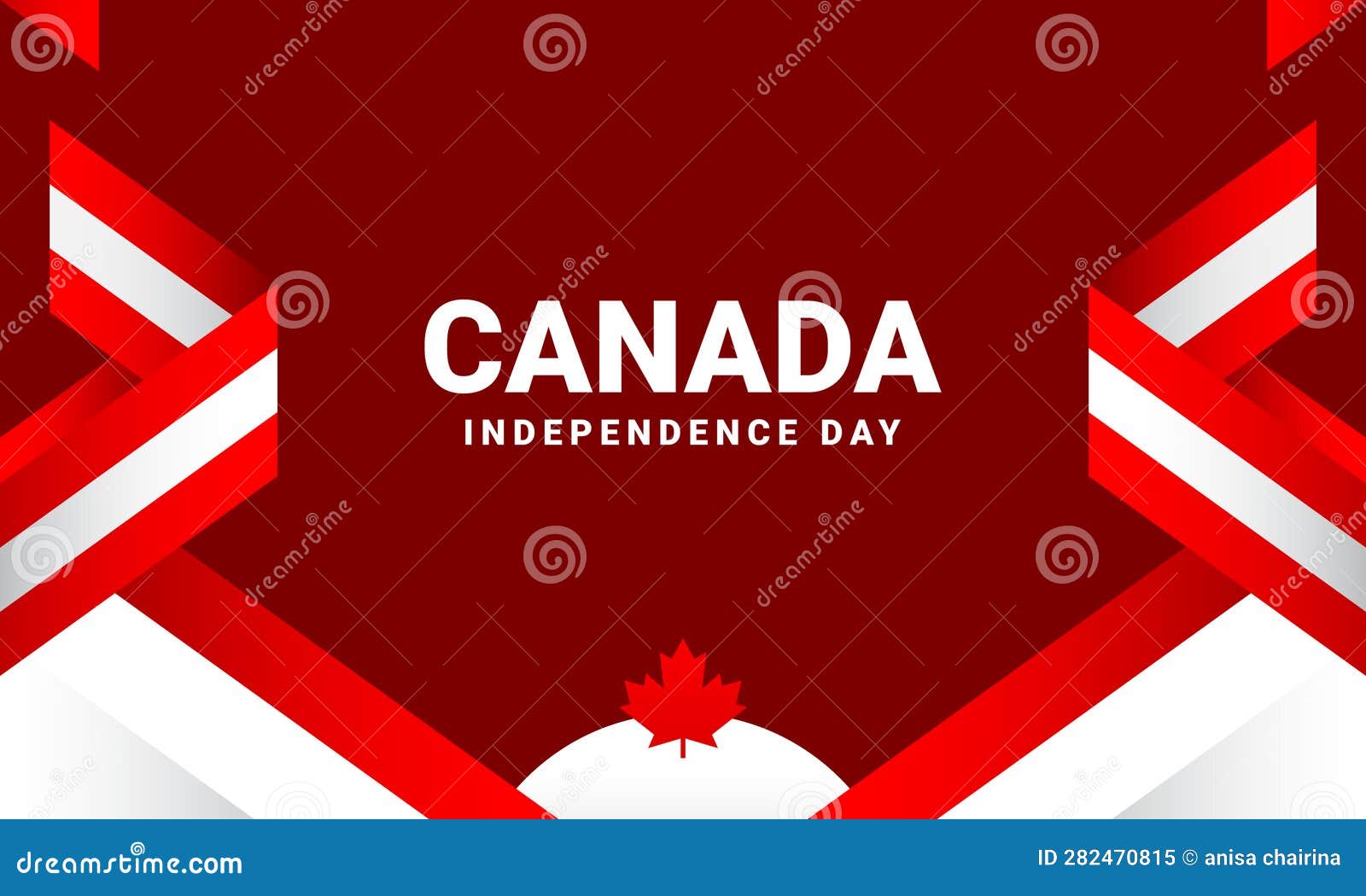 Canada Independence Day Event Celebrate Stock Vector - Illustration of ...