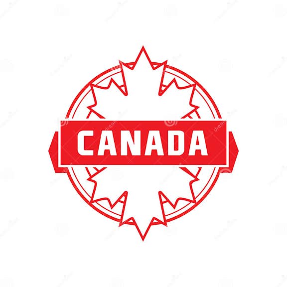 Canada label design stock vector. Illustration of maples - 182672382