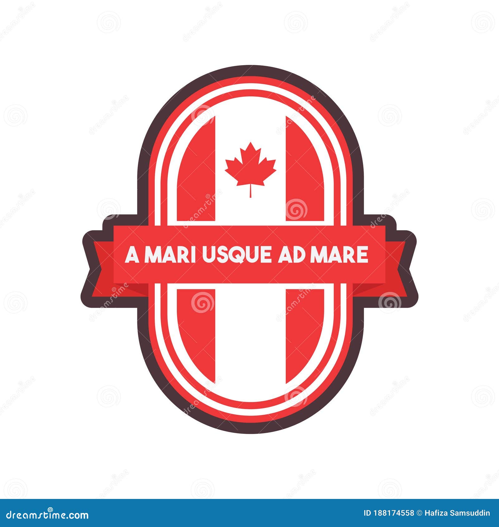 Canada Label. Vector Illustration Decorative Design Stock Vector ...