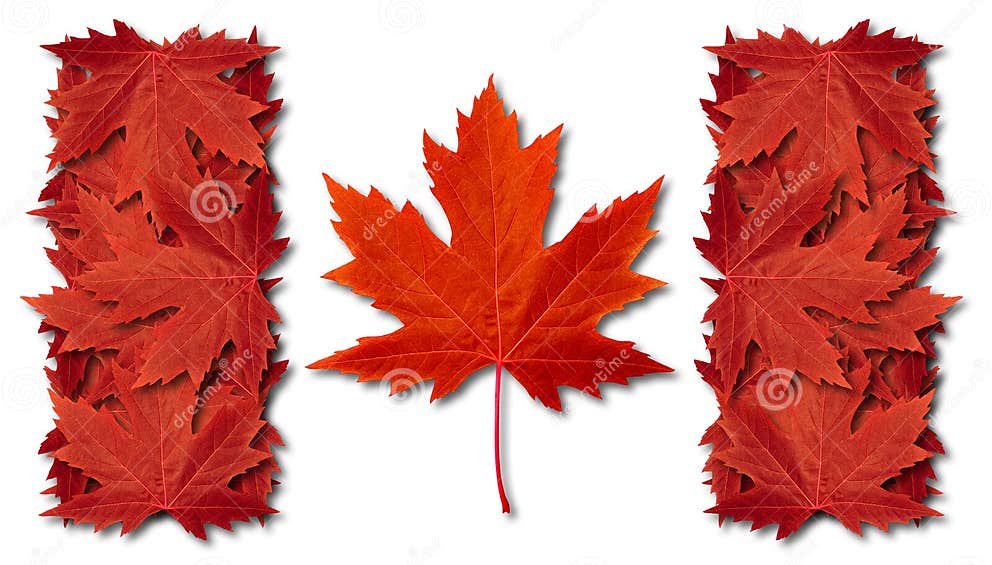 Canada Leaf Flag stock illustration. Illustration of ideas - 26689428