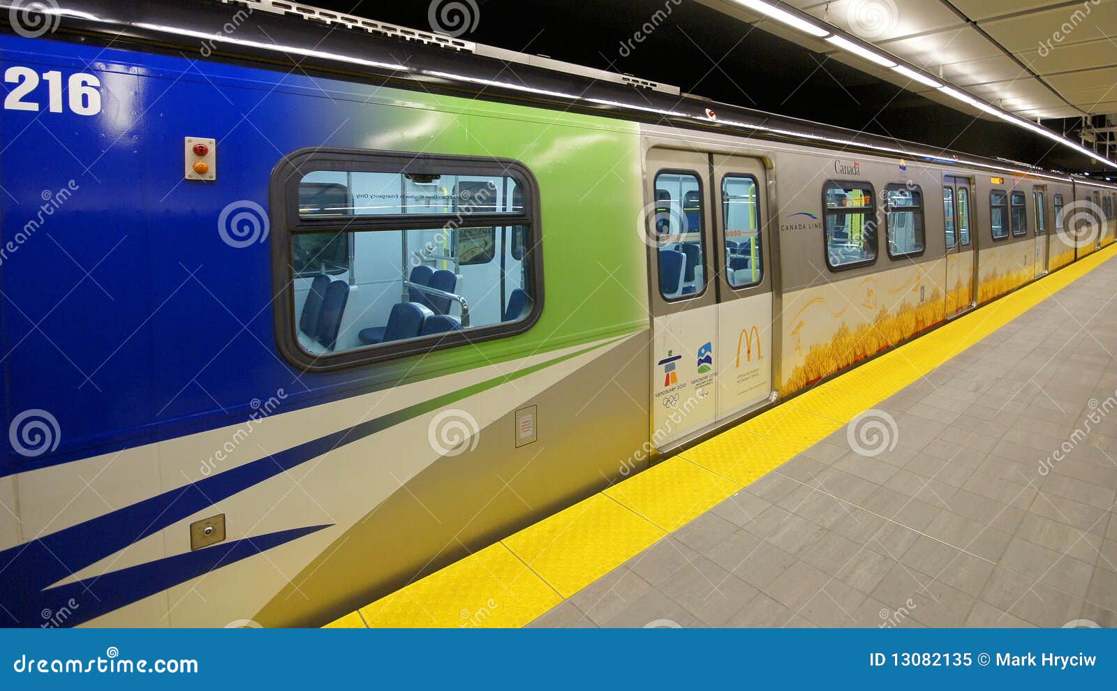 Canada Line Vancouver Transit Editorial Image - Image of canada, sunny ...