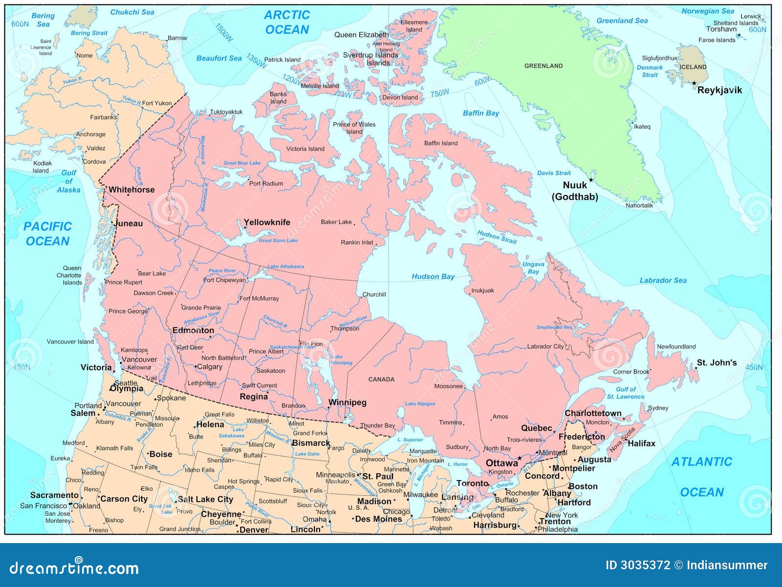 Canada map stock illustration. Illustration of navigation - 3035372