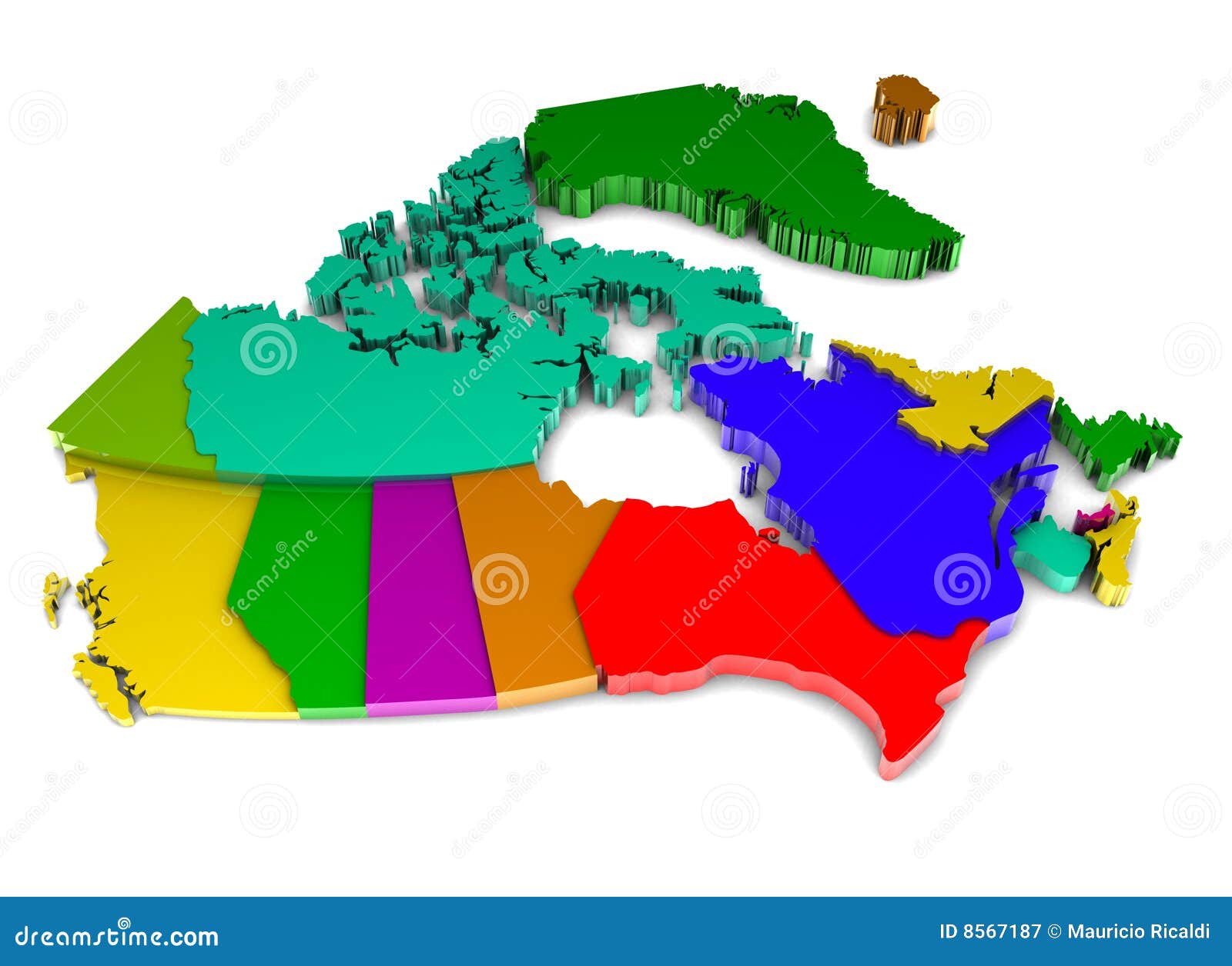 Canada Map Royalty Free Stock Photography - Image: 8567187