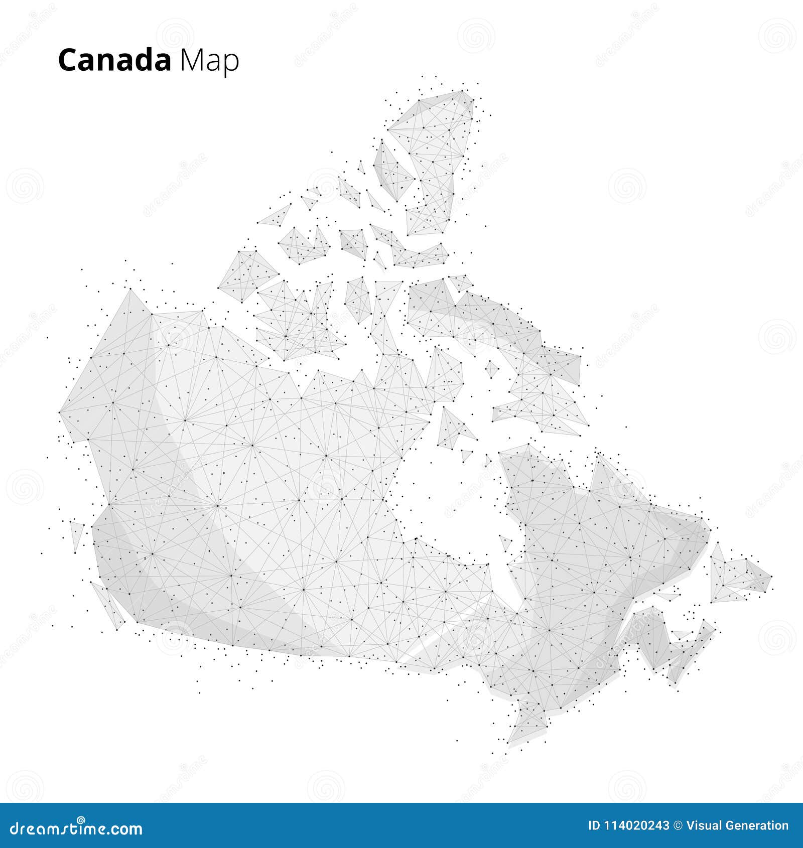 Canada Network Map. Cartoon Vector | CartoonDealer.com #93514347