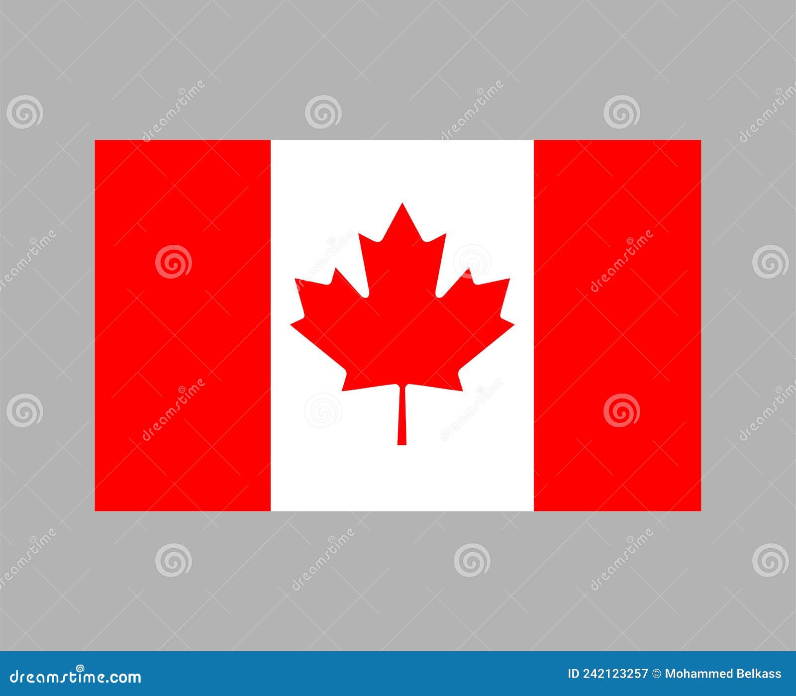 Canada Flag National North America Emblem Symbol Icon Stock Vector ...