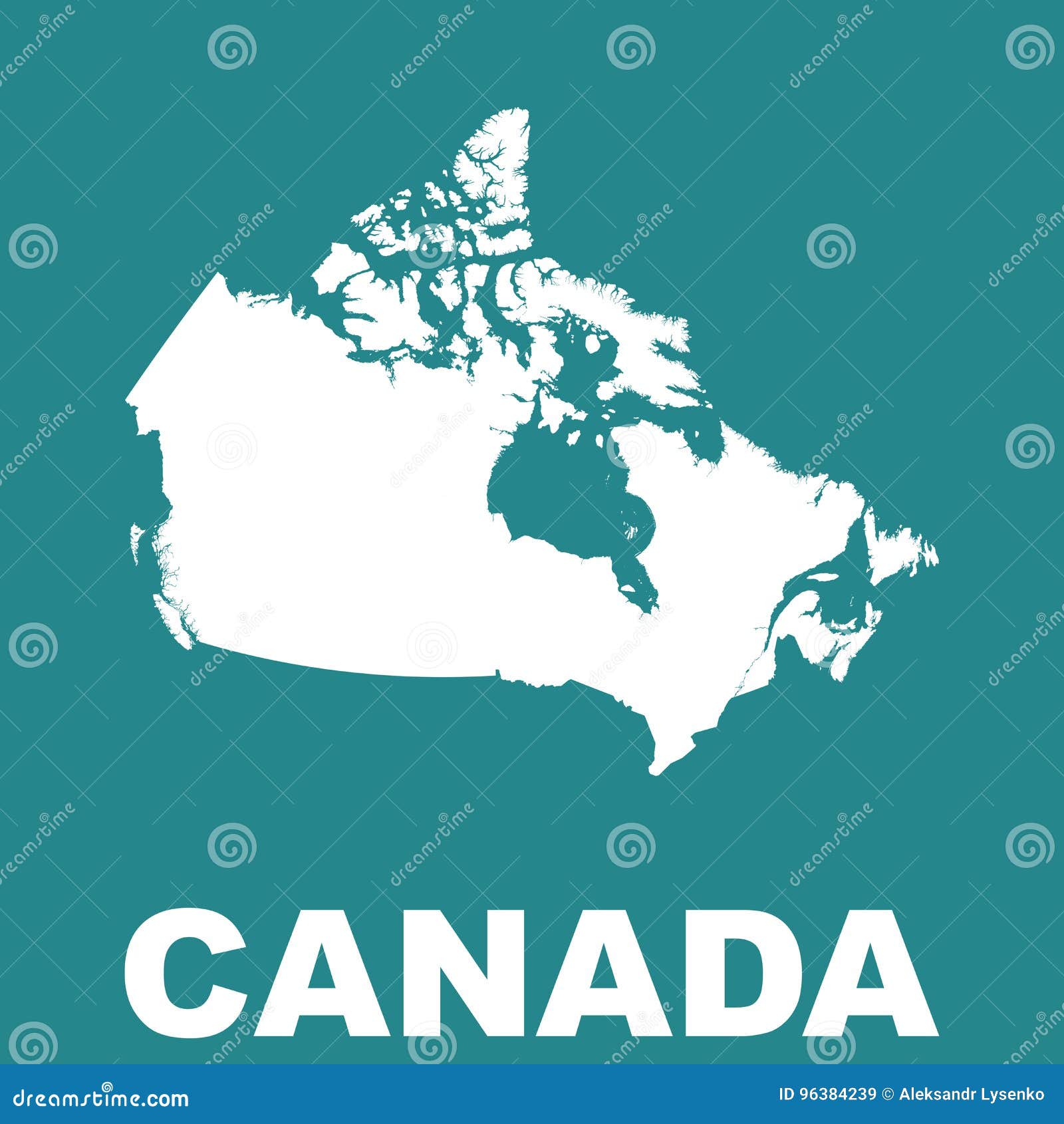 Canada map. Flat vector stock vector. Illustration of northwest - 96384239