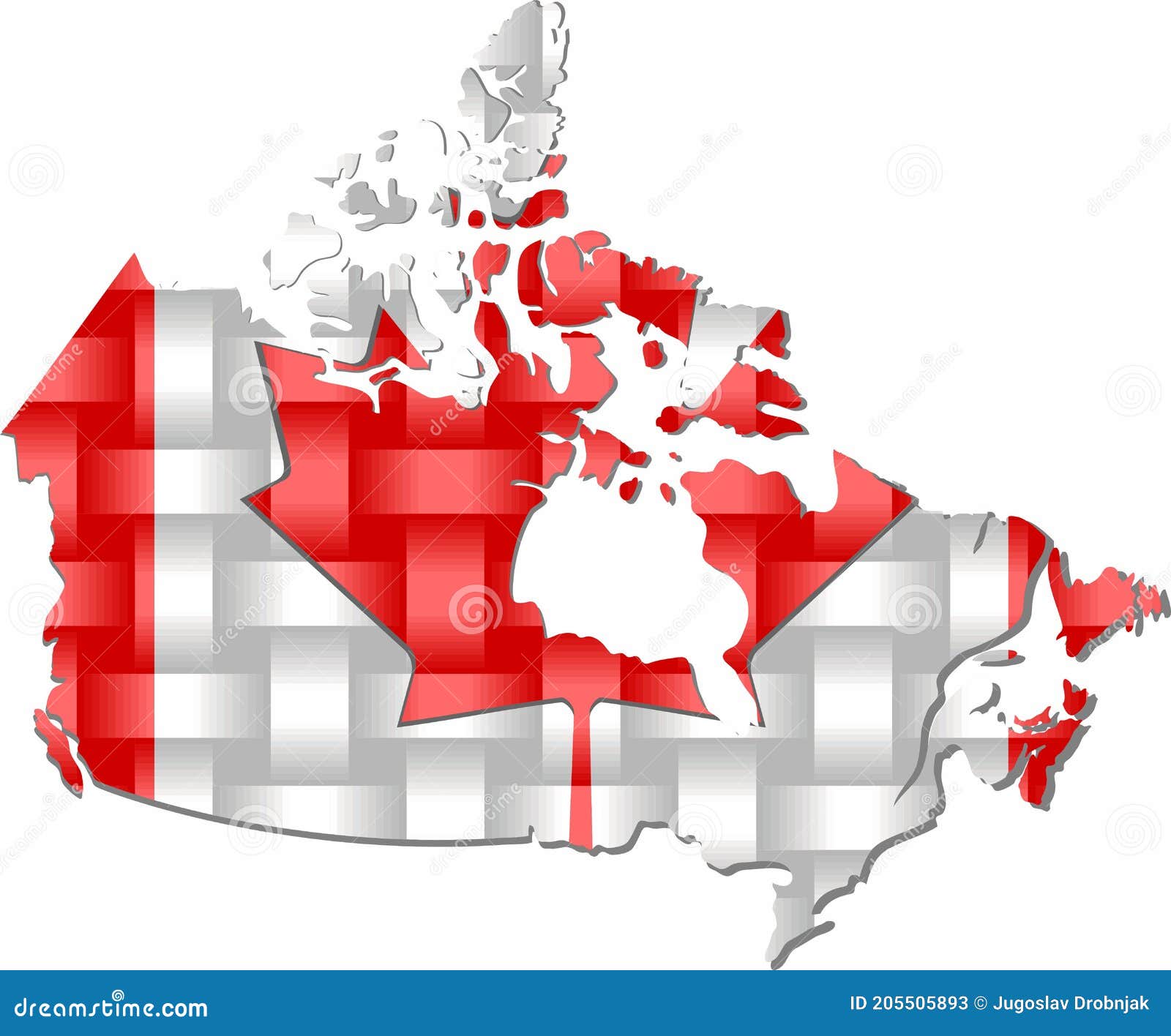 Canada Map - Illustration stock vector. Illustration of symbol - 205505893