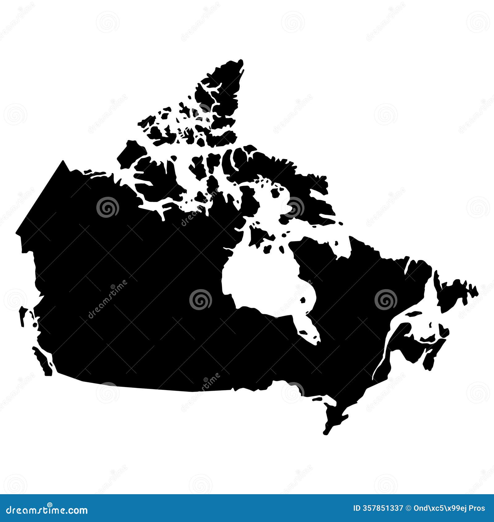 Canada Map Symbol Shape, Travel Web Flat Concept Icon Vector ...