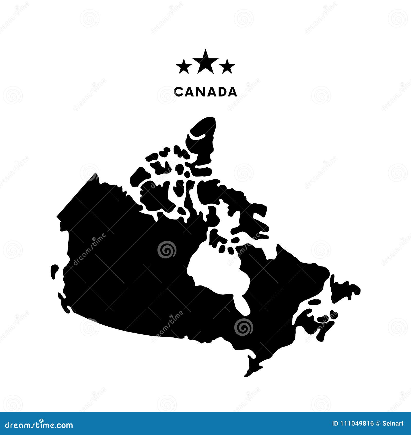 Canada Map. Vector Illustration. Stock Illustration - Illustration of ...