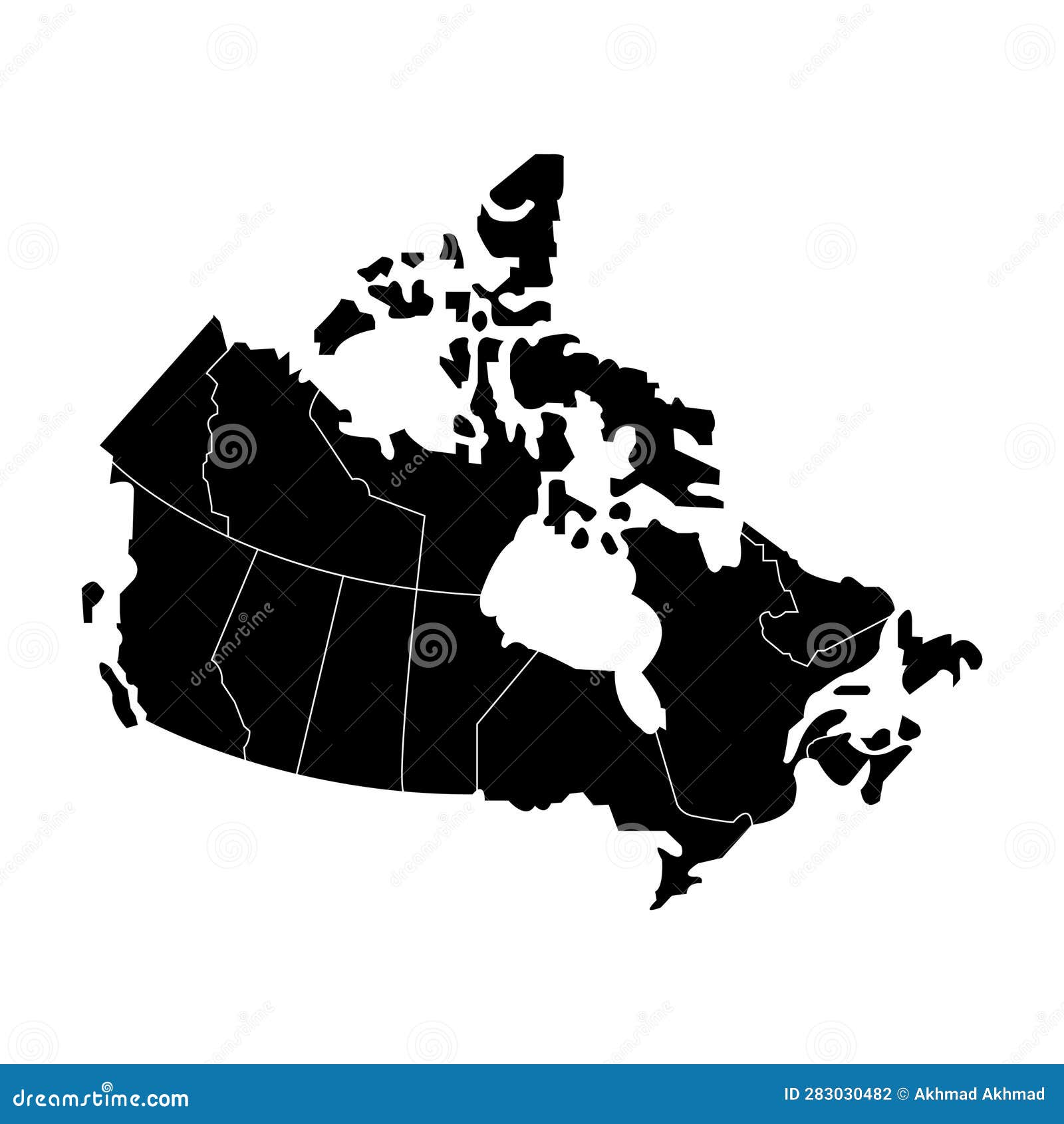 Canada Map icon stock vector. Illustration of nation - 283030482
