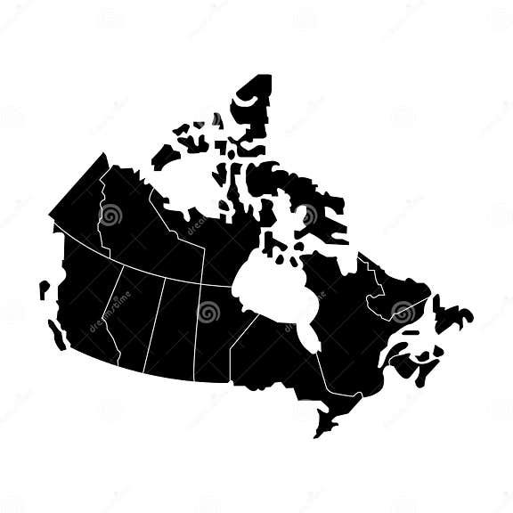 Canada Map icon stock vector. Illustration of nation - 283030482