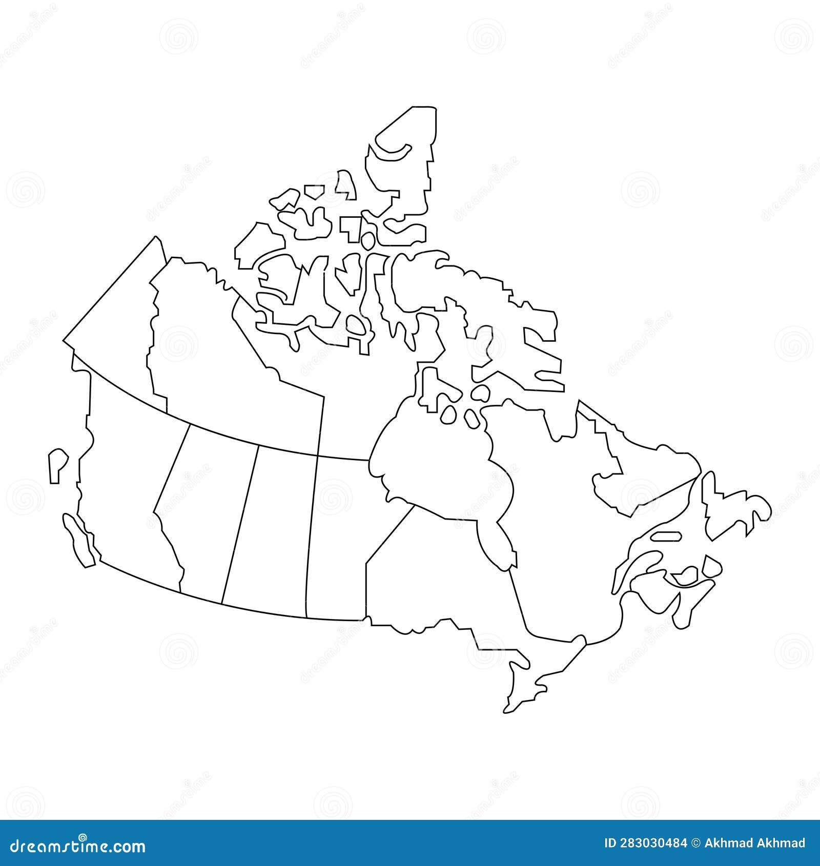 Canada Map icon stock vector. Illustration of social - 283030484