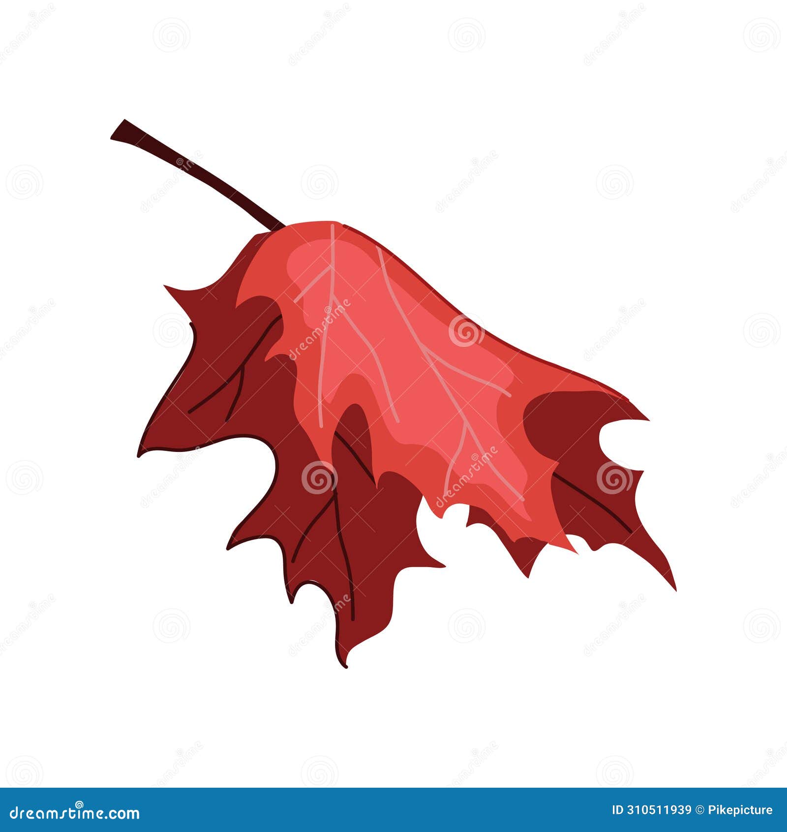 Canada Maple Leaf Cartoon Vector Illustration Stock Illustration