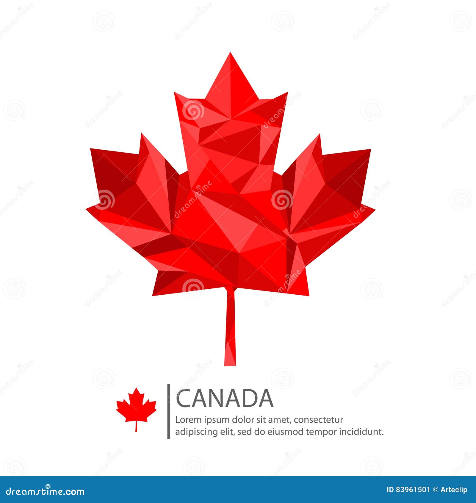 Canada Maple Leaf Design stock vector. Illustration of leaf - 83961501