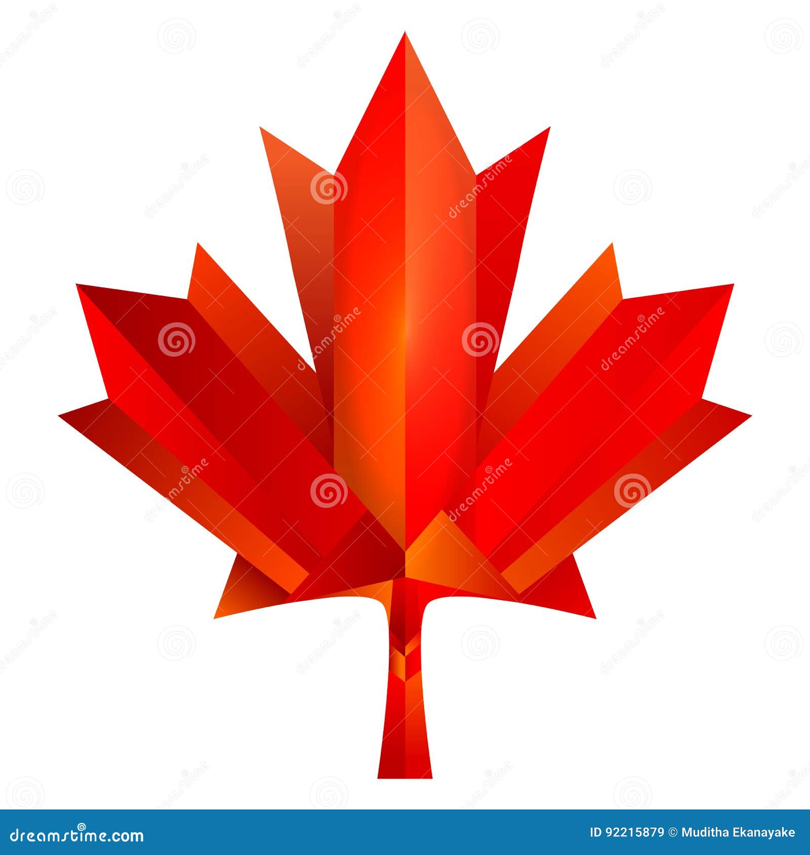 Canada maple leaf stock vector. Illustration of geometric - 92215879