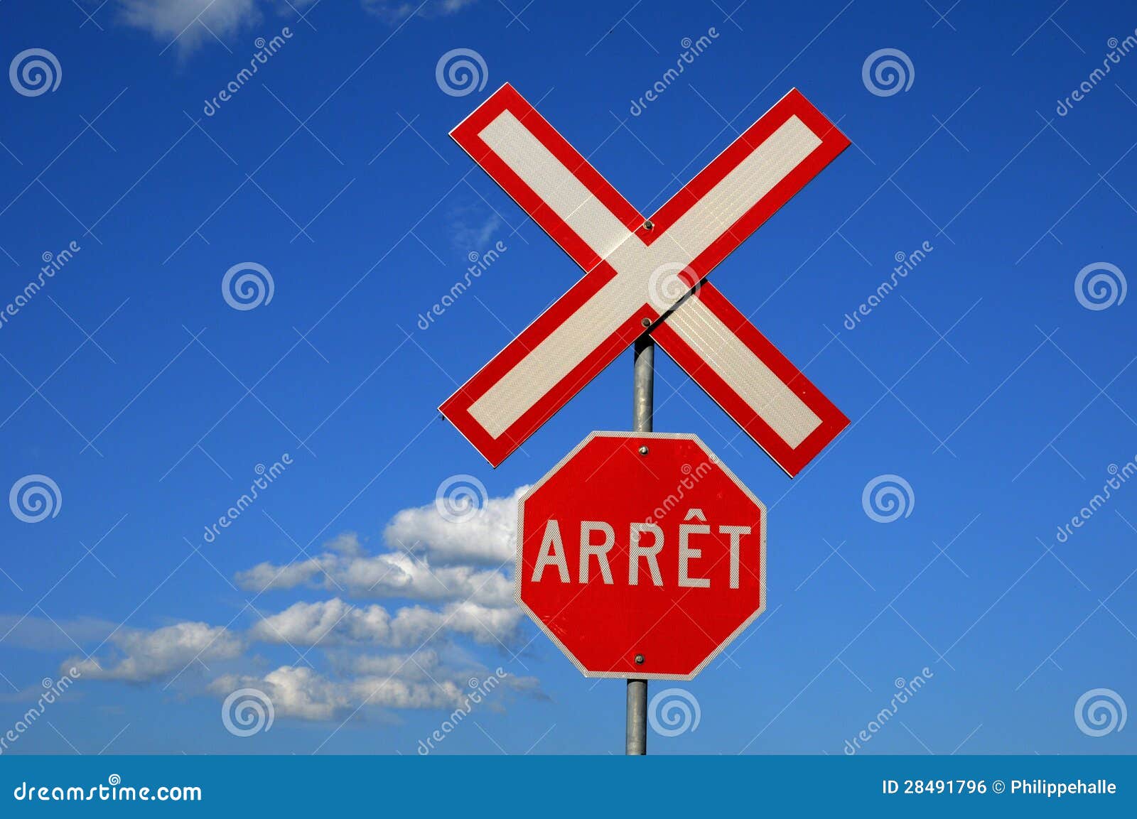 Quebec Stop Sign, Obeying By Bilingual Rules Of The Province Imposing ...