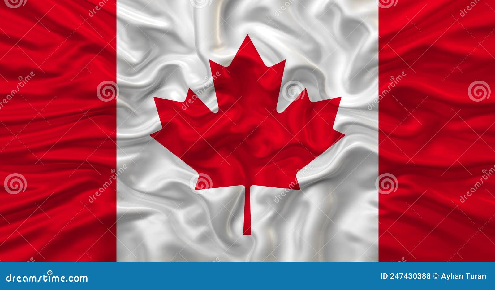 Canada National Flag Wavy Concept . Stock Illustration - Illustration ...
