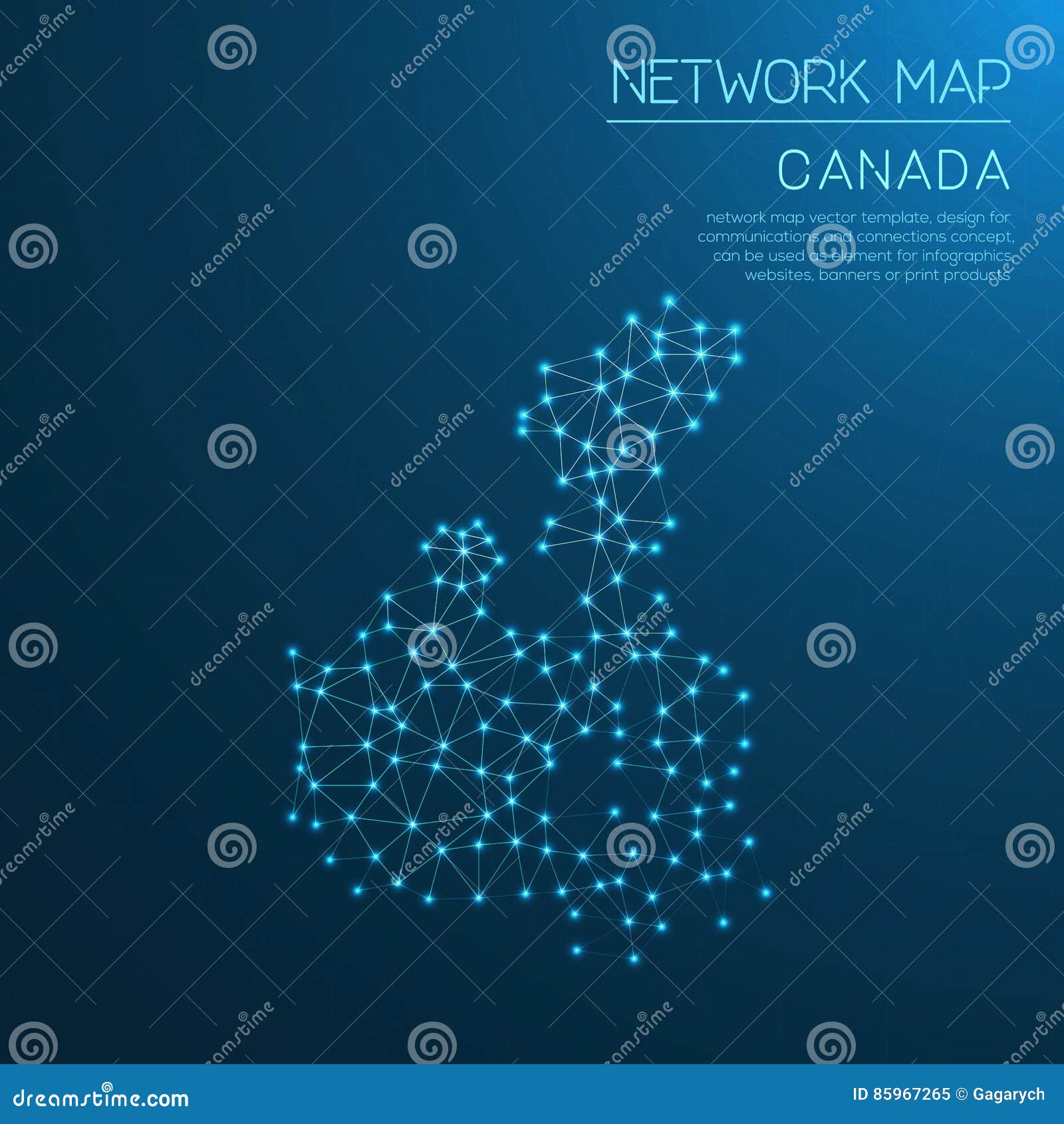 Canada network map. stock vector. Illustration of canadian - 85967265