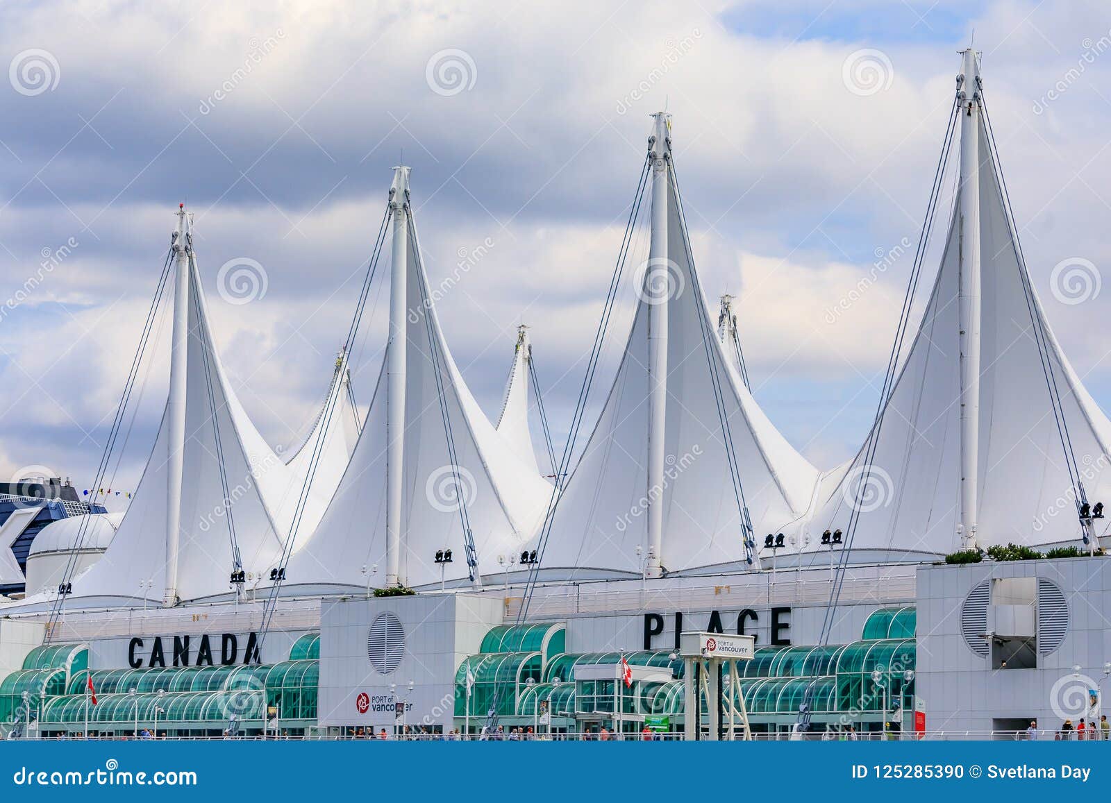 Canada Place Five Sails in Downtown Vancouver Canada Editorial Image ...